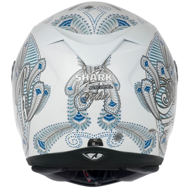 Capacete Shark S700 Folies Branco/Azul - Grid Motors