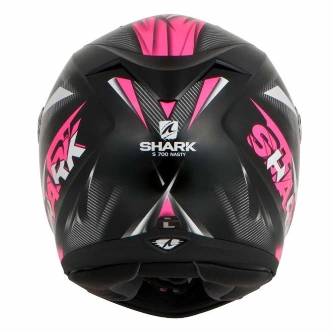 Capacete Shark S700 Nasty KVW Special Edition Preto Rosa - Grid Motors