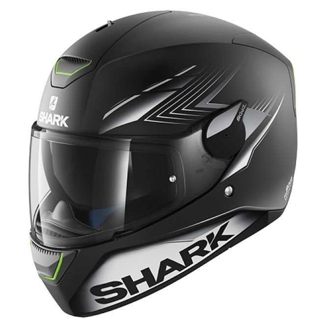 Capacete Shark Skwal LED Matador Matt KSW Branco/Cinza - Grid Motors