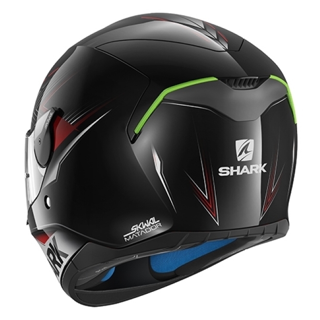 Capacete Shark Skwal LED Matador KRS Branco/Vermelho - Grid Motors