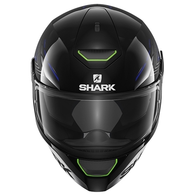 Capacete Shark Skwal LED Matador KBS Branco/Azul - Grid Motors