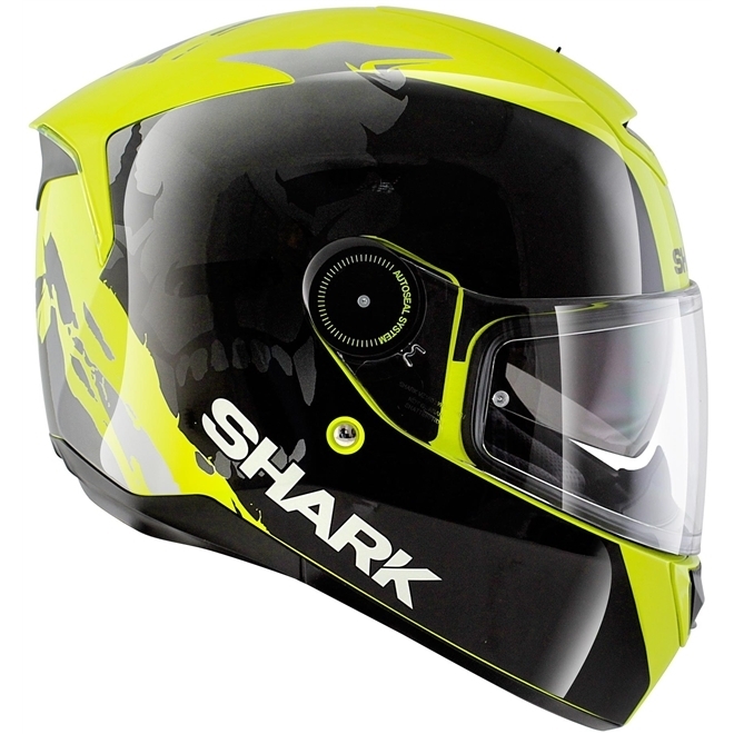 Capacete Shark Skwal LED Instinct YKY Preto Amarelo - Grid Motors