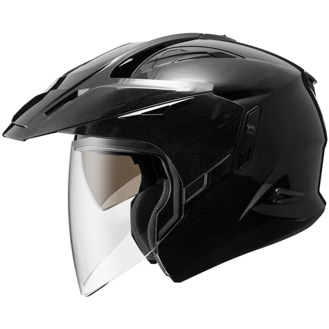 Capacete Zeus 613 Modular 5 em 1 Preto - Grid Motors