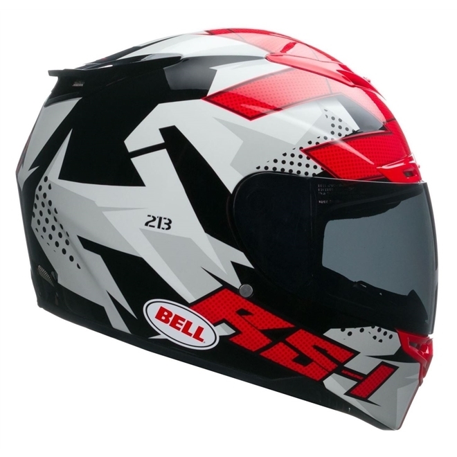 Capacete Bell RS-1 Topo Snow Camo Branco/Preto/Vermelho - Grid Motors