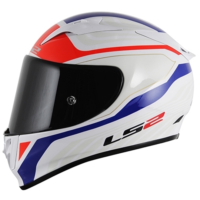 Capacete LS2 FF323 Arrow R Burner Branco/Azul/Vermelho