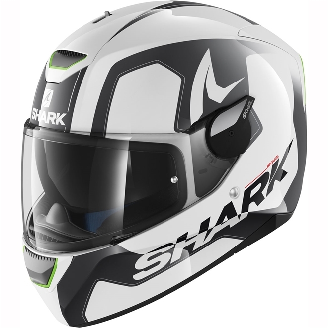 Capacete Shark Skwal LED Trion WKA Branco/Cinza - Grid Motors