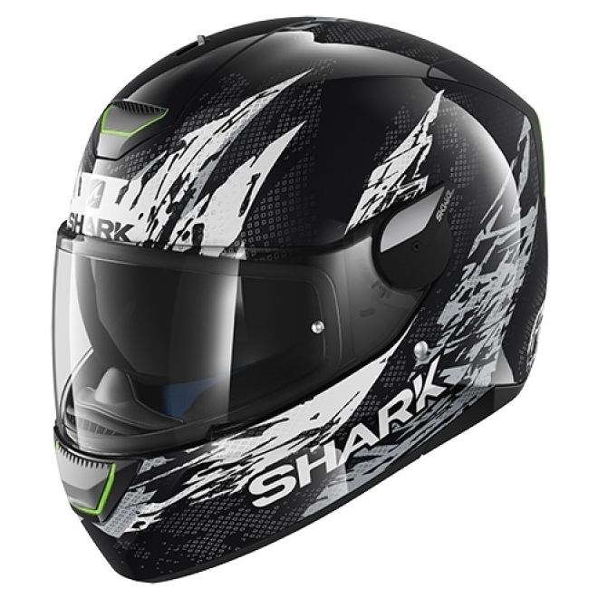 Capacete Shark Skwal LED Ellipse KWA Preto/Cinza - Grid Motors