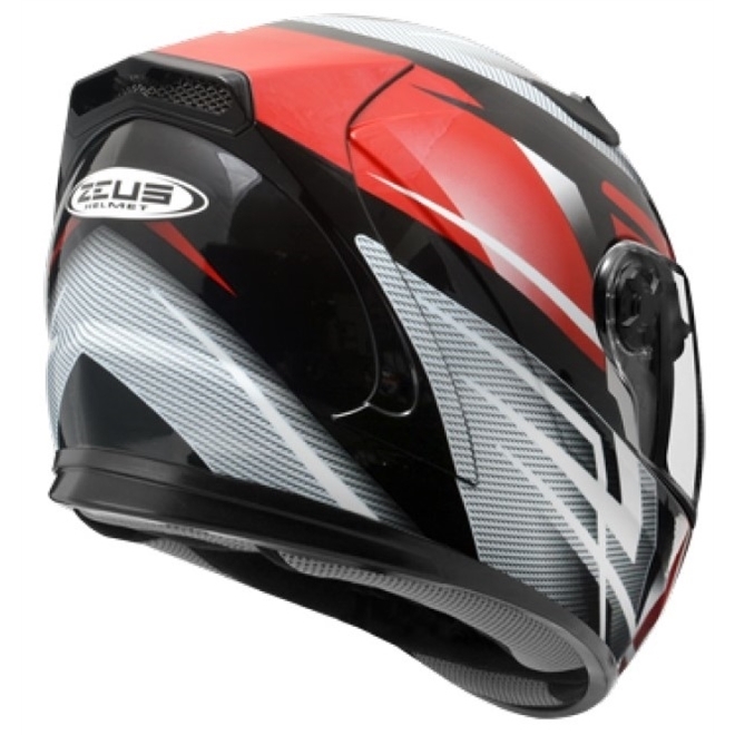 Capacete Zeus 813 Track AN1 Preto/Vermelho Fosco - Grid Motors