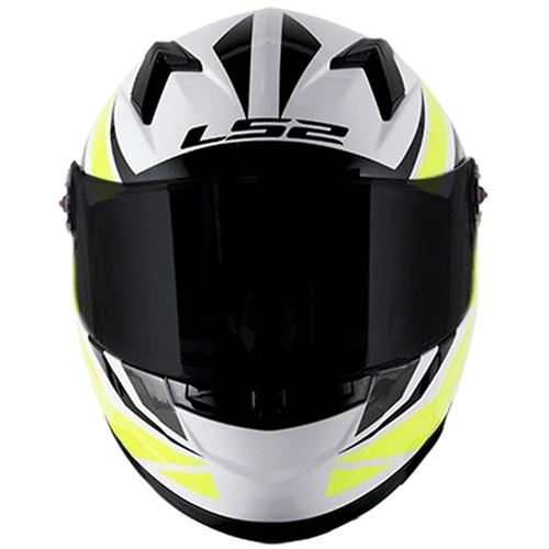 Capacete LS2 FF358 Blade Branco/Preto/Amarelo - Grid Motors
