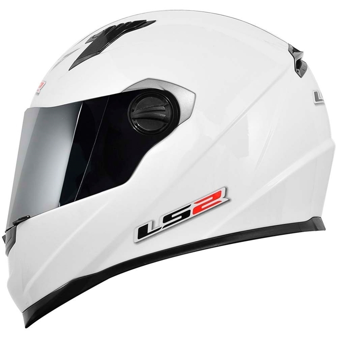 Capacete LS2 FF358 Monocolor Branco - Grid Motors