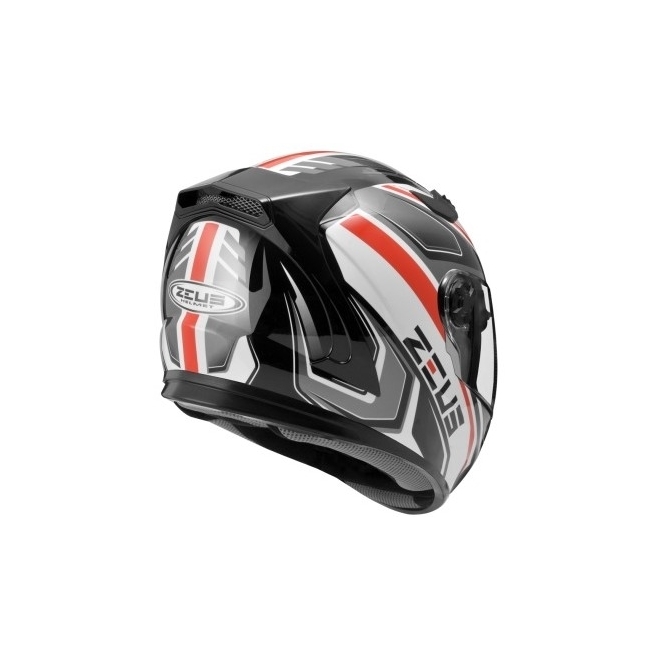 Capacete Zeus 813 Track Start AN5 Preto/Cinza/Vermelho - Grid Motors