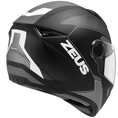 Capacete Zeus 811 Evo Speedster AL6 Preto/Cinza - Grid Motors