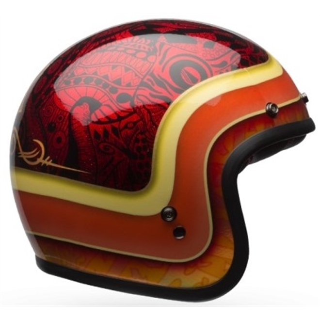 Capacete Bell Custom 500 Hart Luck Vermelho/Preto - Grid Motors