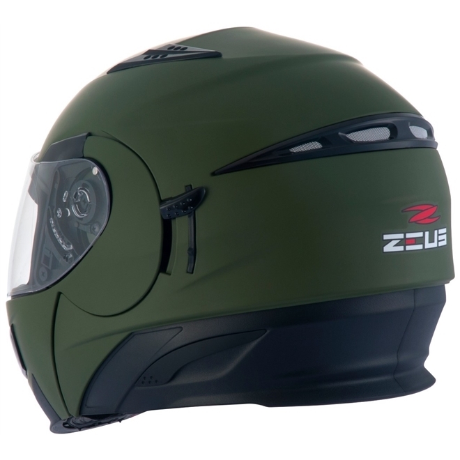 Capacete Zeus 3020a Verde Fosco - Grid Motors