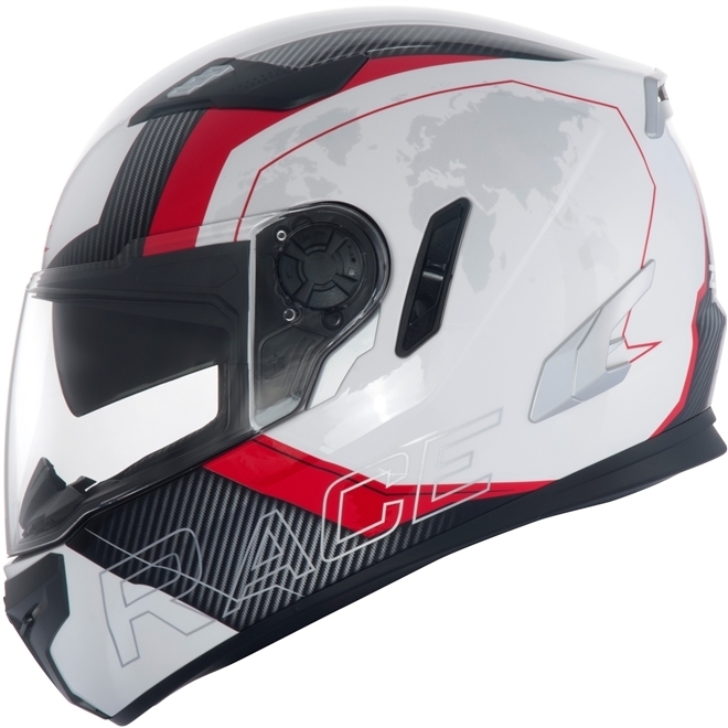 Black Friday - Capacete Zeus 813 Special Edition Racing Branco/Vermelho ...