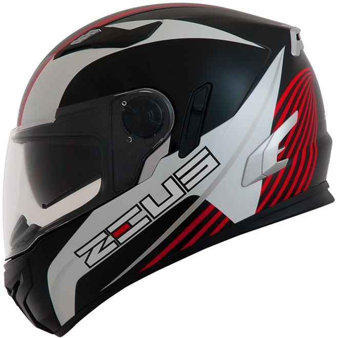 Capacete Zeus 813 Special Edition Win Preto/Vermelho Brilho - Grid Motors