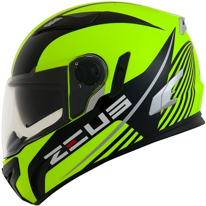 Capacete Zeus 813 Special Edition Win Amarelo Fluor/Preto Brilho - Grid ...