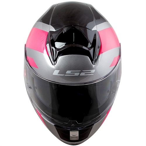 Capacete LS2 Vector FF397 Trident Cinza/Rosa (Tri-composto) - Grid Motors