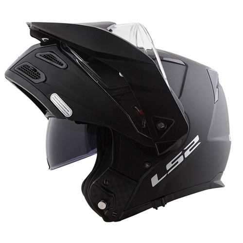 Capacete LS2 Metro Evo FF324 Articulado Mono Preto Fosco - Grid Motors