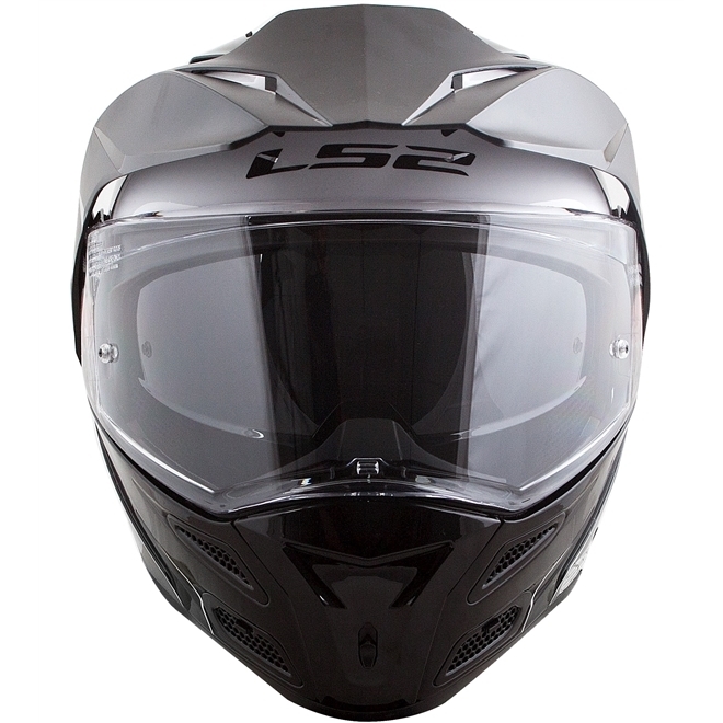 Capacete LS2 Metro Evo FF324 Articulado Rapid Branco/Preto Brilho ...