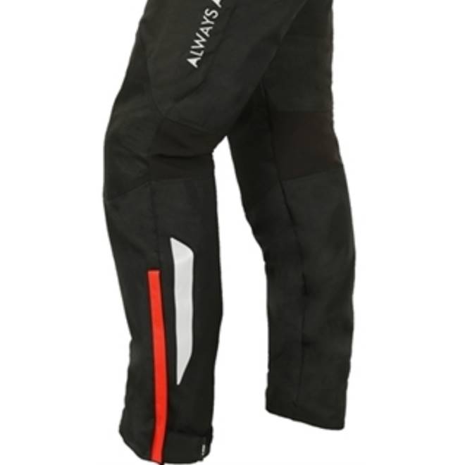 Calça LS2 Chart Lady Preto/Vermelho (Impermeável/Feminina) - Grid Motors