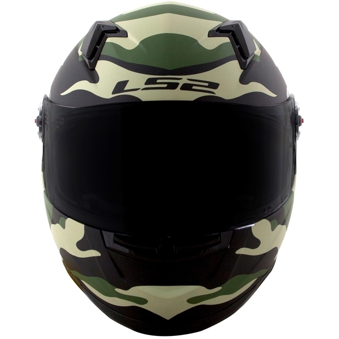 Capacete LS2 FF358 Army - Preto/Verde Fosco - Grid Motors