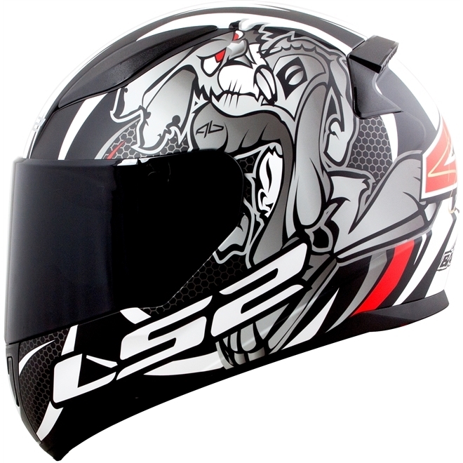 Capacete LS2 FF353 Rapid Alex Barros Preto/Cinza Fosco - Grid Motors