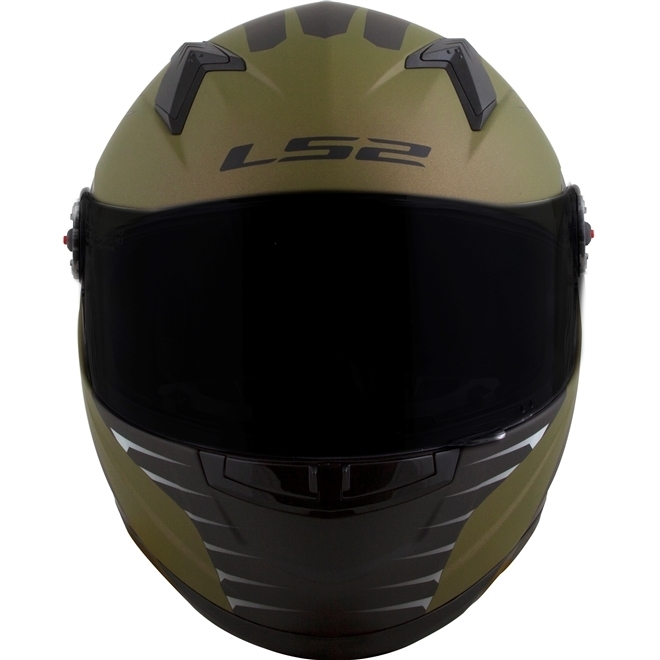 Capacete LS2 FF358 Air Fighter - Preto/Verde Fosco - Grid Motors