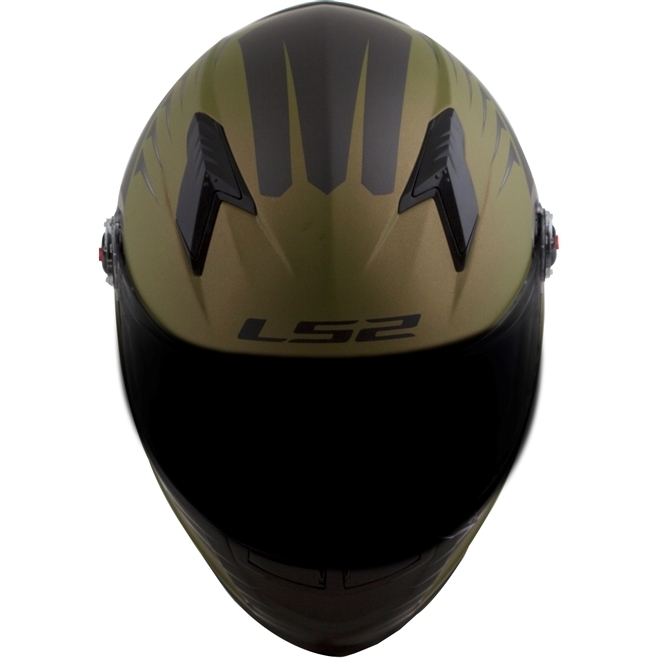 Capacete LS2 FF358 Air Fighter - Preto/Verde Fosco - Grid Motors