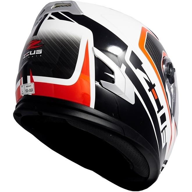 Capacete Zeus 813 Special Edition Monaco Branco/Vermelho Brilho - Grid ...