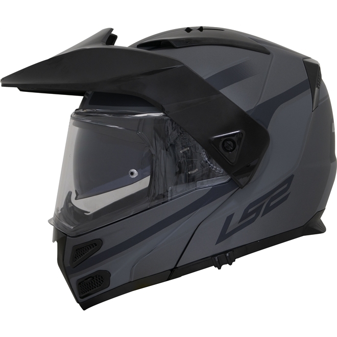 Capacete LS2 Metro Evo FF324 Articulado Era Cinza/Titanium Fosco - Grid ...